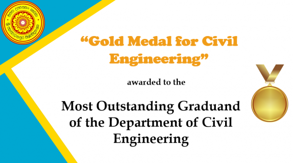The award of Gold Medal for Civil Engineering – Department of Civil ...