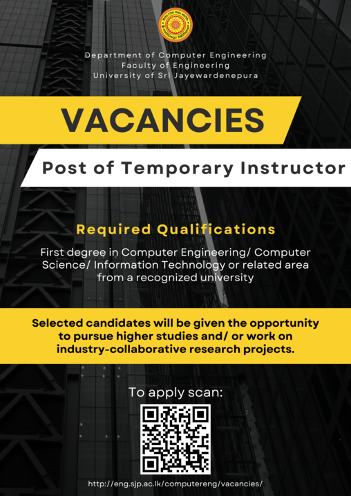 Vacancies – Department of Computer Engineering