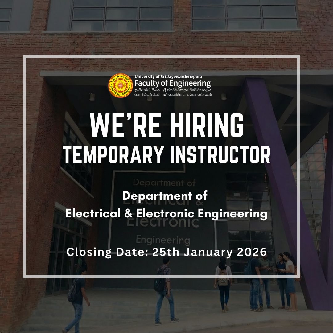 Temporary Instructor Vacancy in Department of Electrical & Electronic ...